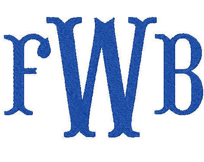 Cursive Embroidery Font PES File Instant Download Monogram Letters ...