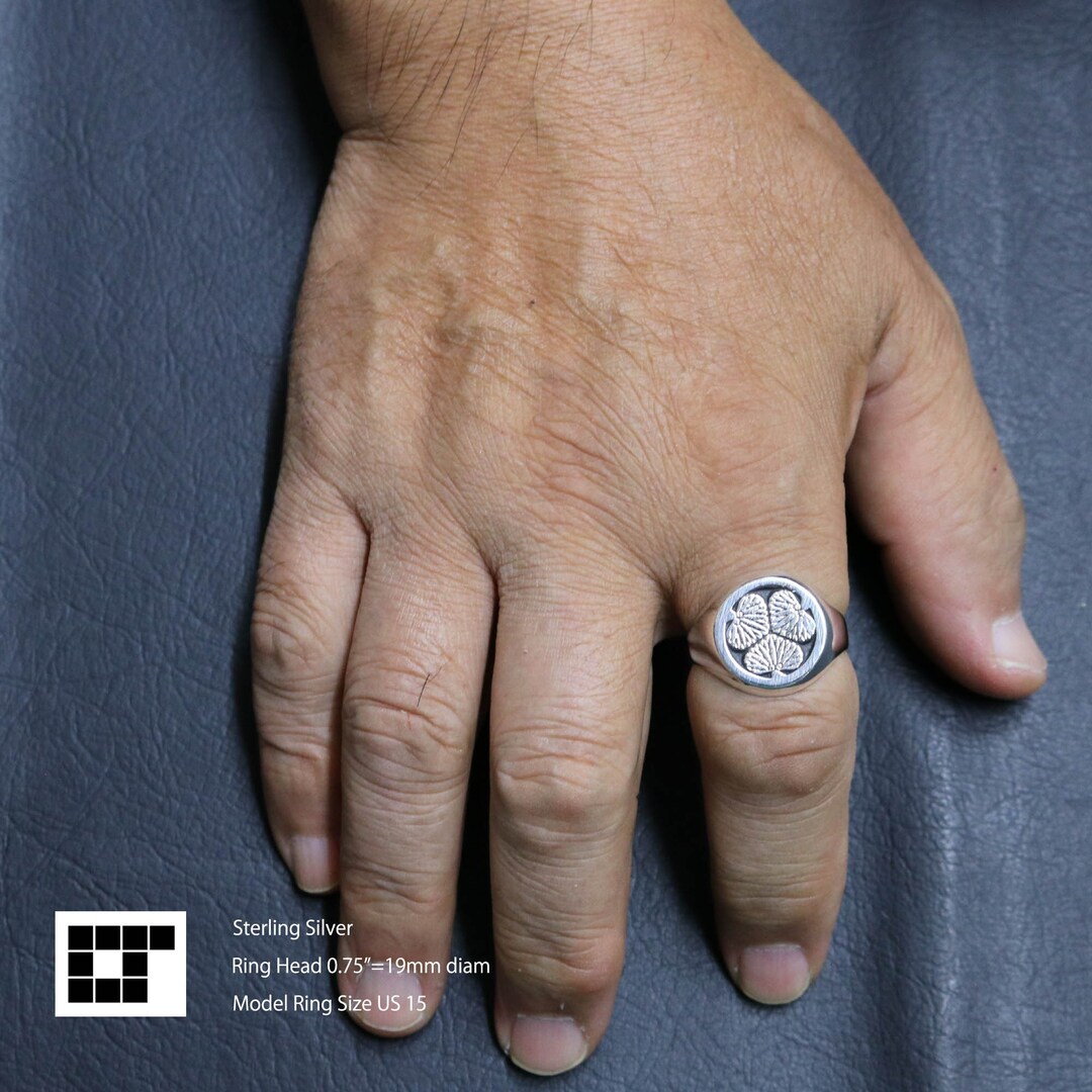 Tokugawa Mallow Ring -japanese Clan Crest -kamon - Etsy