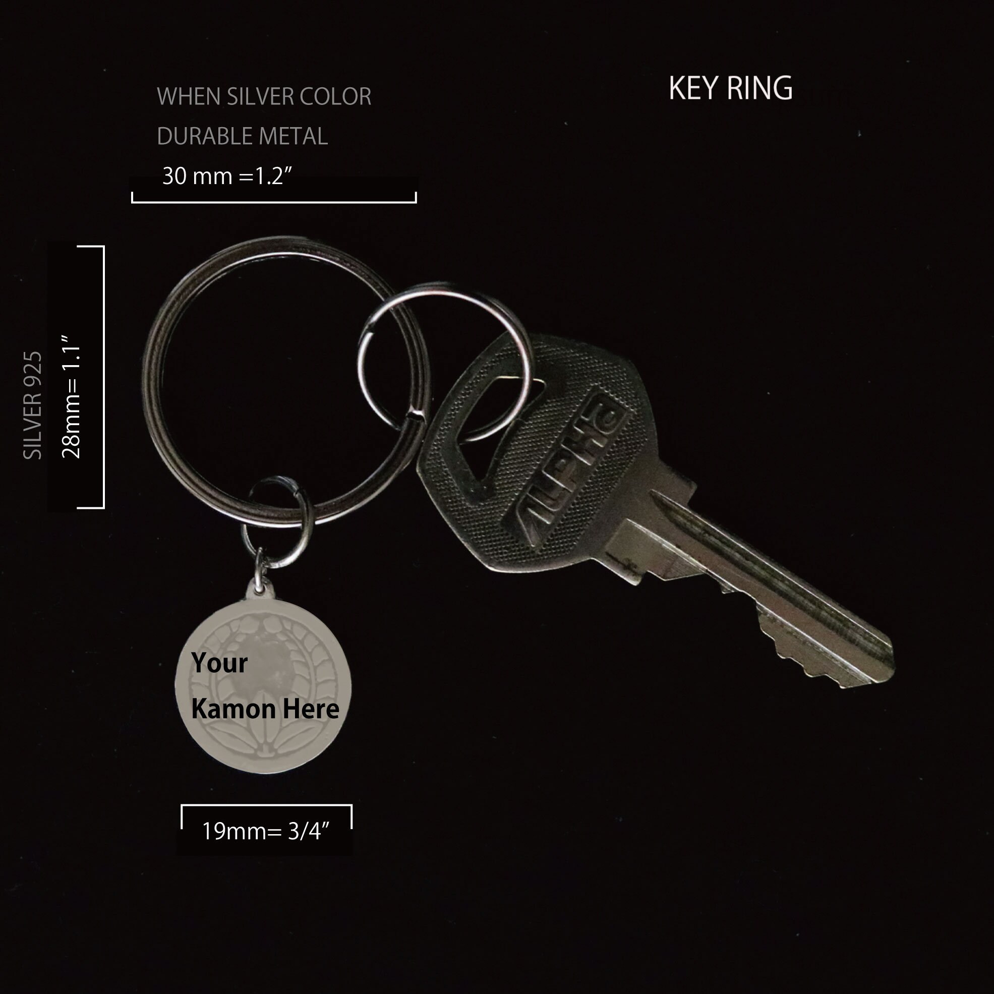 Oda Melon Kamon Japanese Clan Crest Silver Key Holder - Etsy