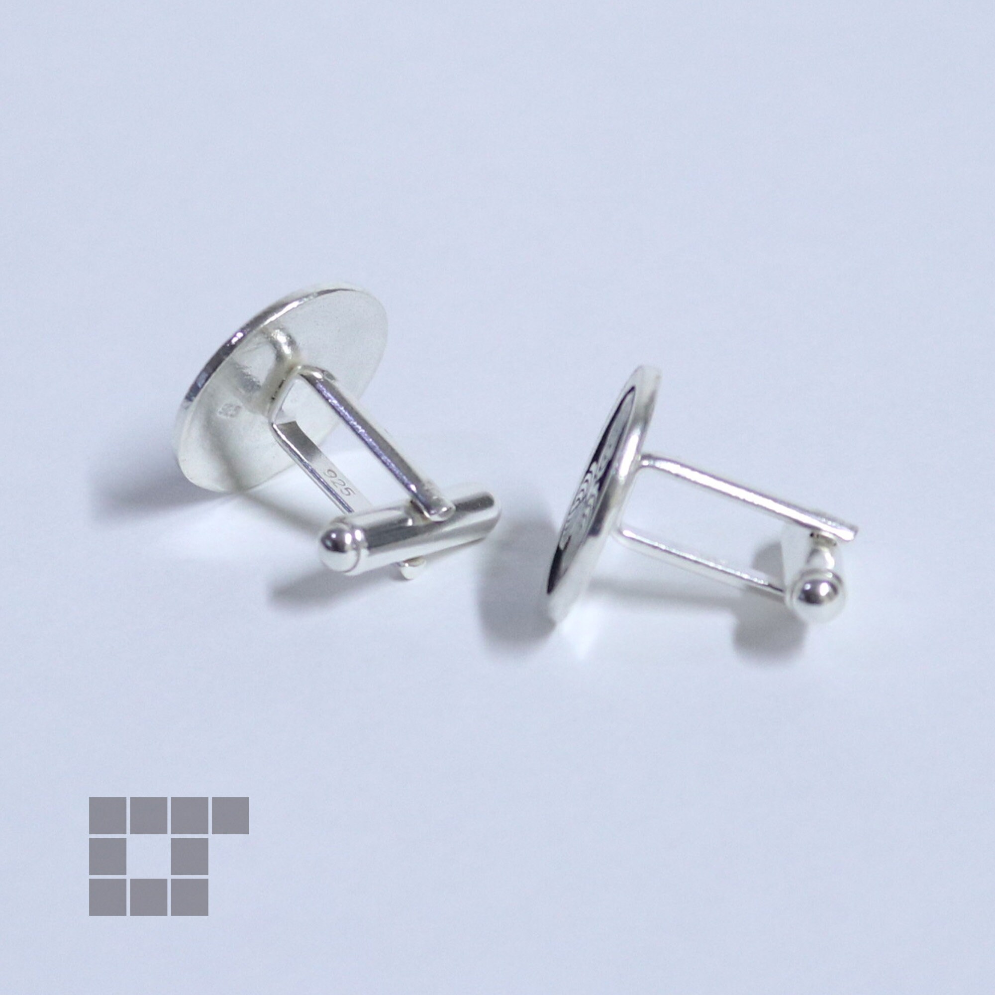 Chrysanthemum in a Circle kamon Silver Cufflinks Japanese | Etsy