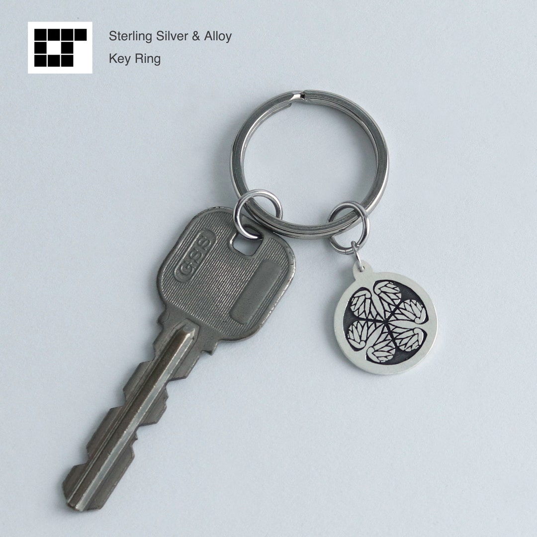 Tokugawa Mallow - Key Chain - Kamon - Japanese Family Crest - Etsy