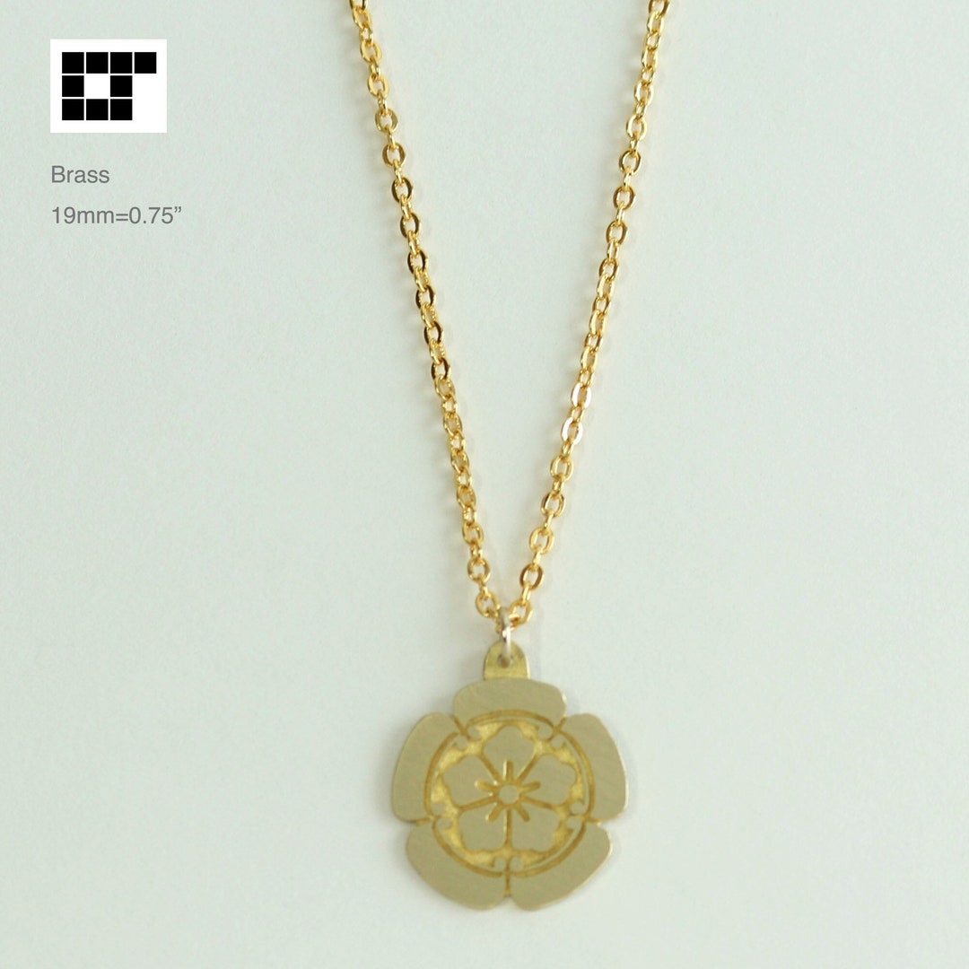 Oda Melon Kamon Oda Uri Kamon Japanese Clan Crest Pendant - Etsy