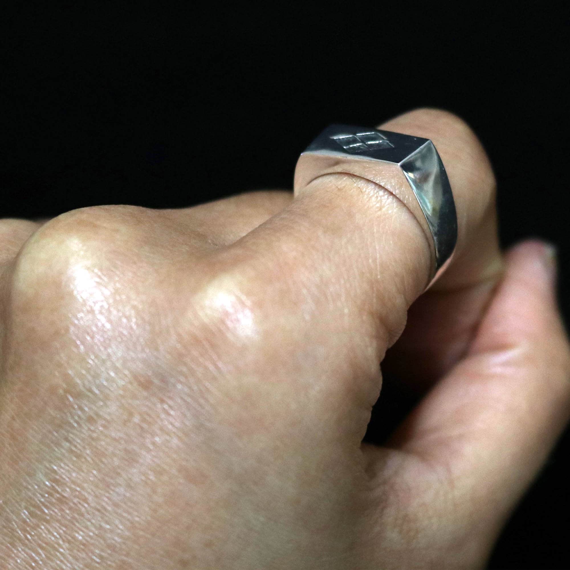 Kenkatabami Ring Japanese Kamon Signet Ring - Etsy