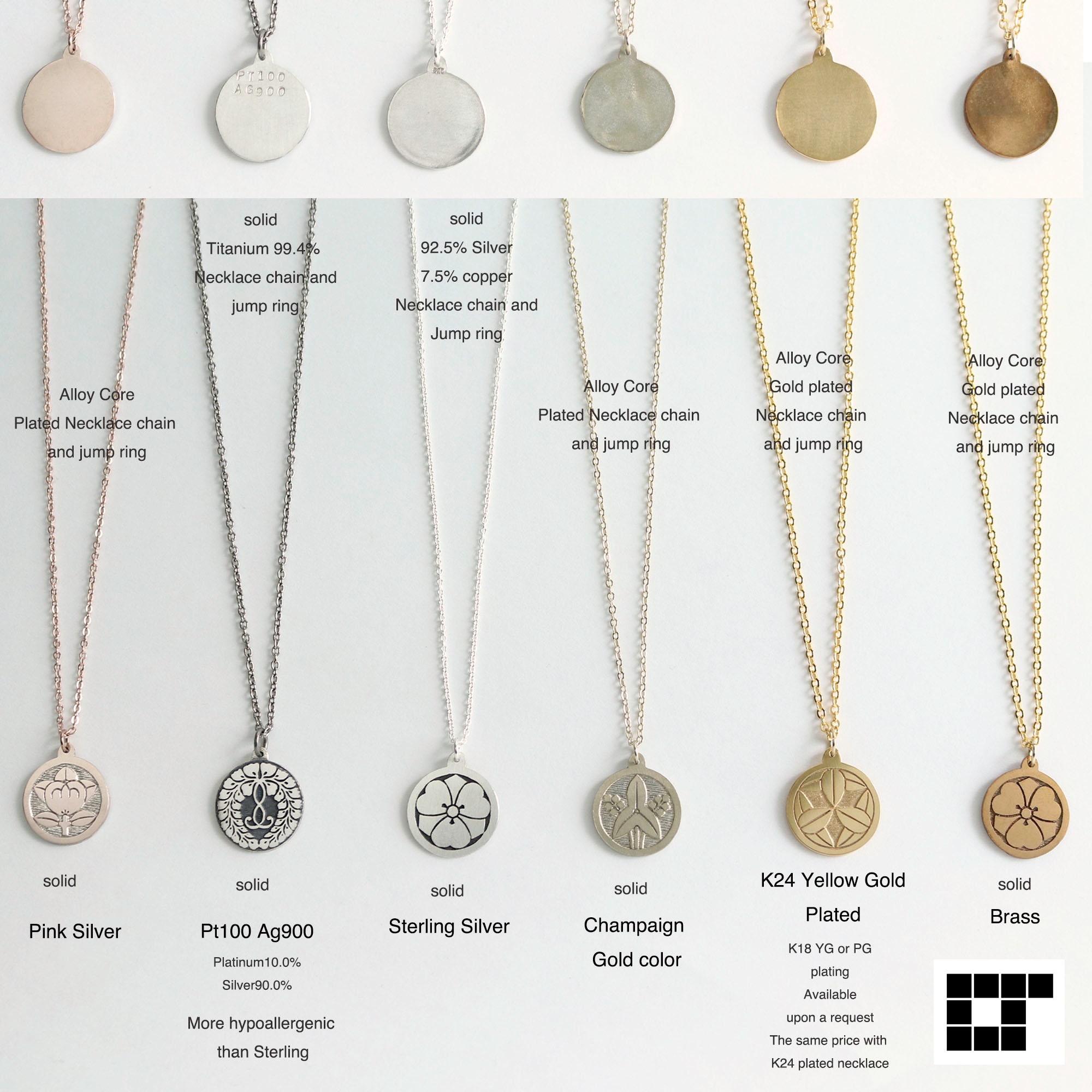 Cherry Blossom in Five Hawk Feathers Kamon Necklace - Etsy