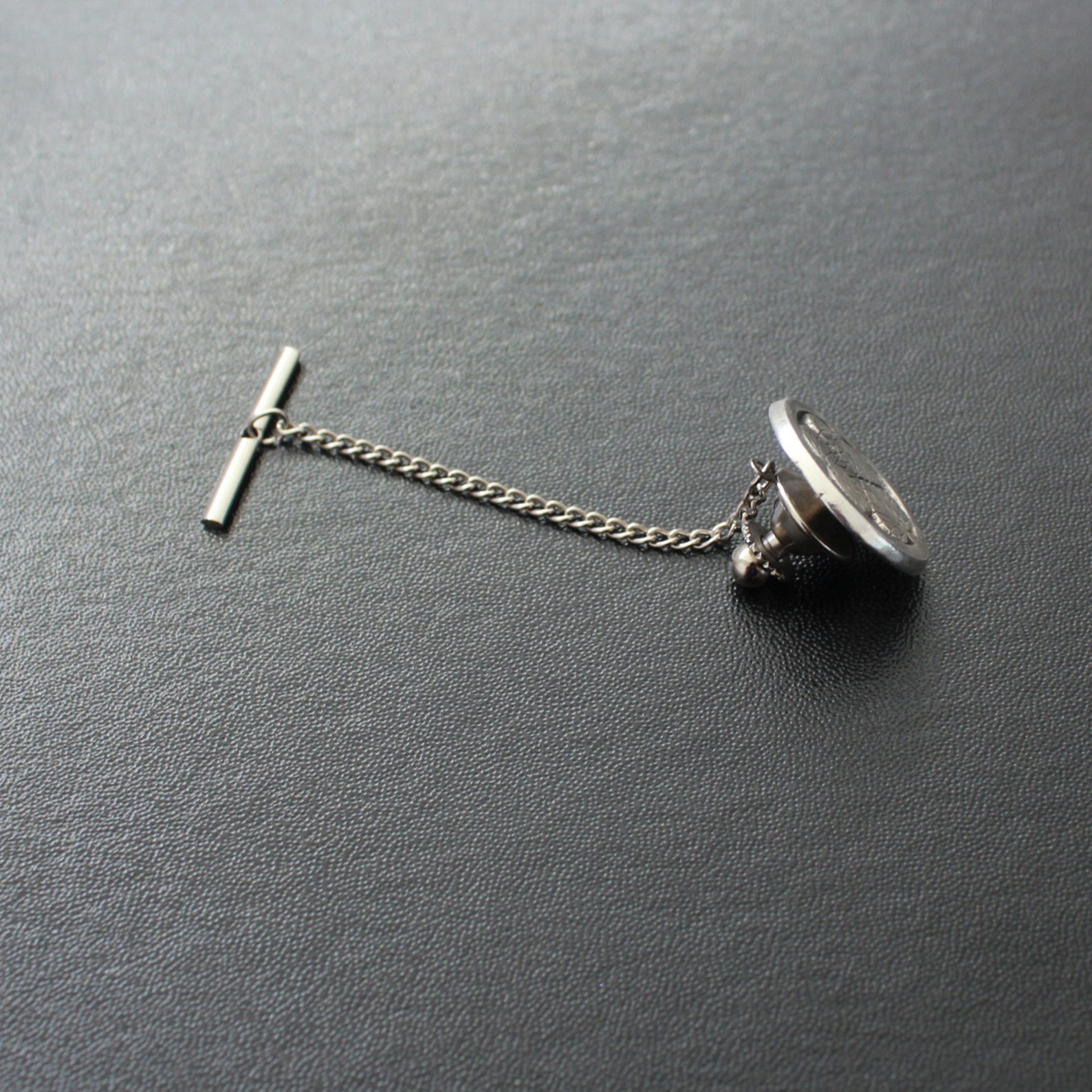 Four eyes in a circle Silver Tie Tack / Lapel Pin Japanese | Etsy