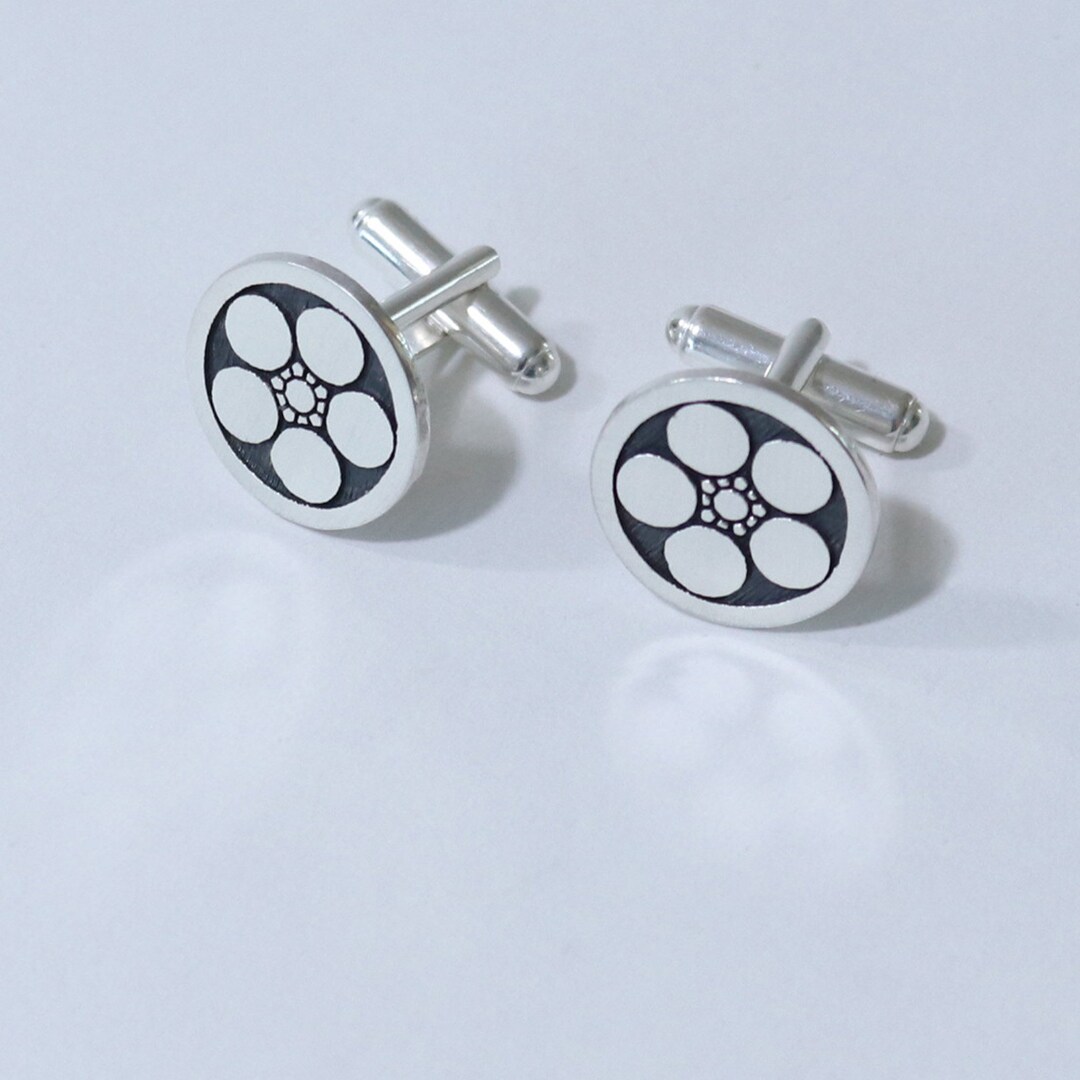 Plum - Japanese Clan Crest - Kamon - Silver Cufflinks - Etsy