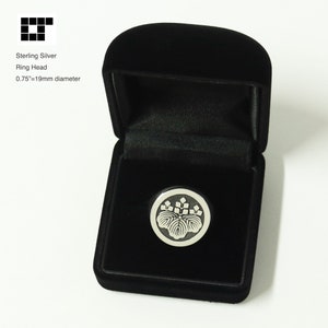 Japanese Kamon Ring Paulownia Maruni Gosan Kiri Signet Ring Japanese ...