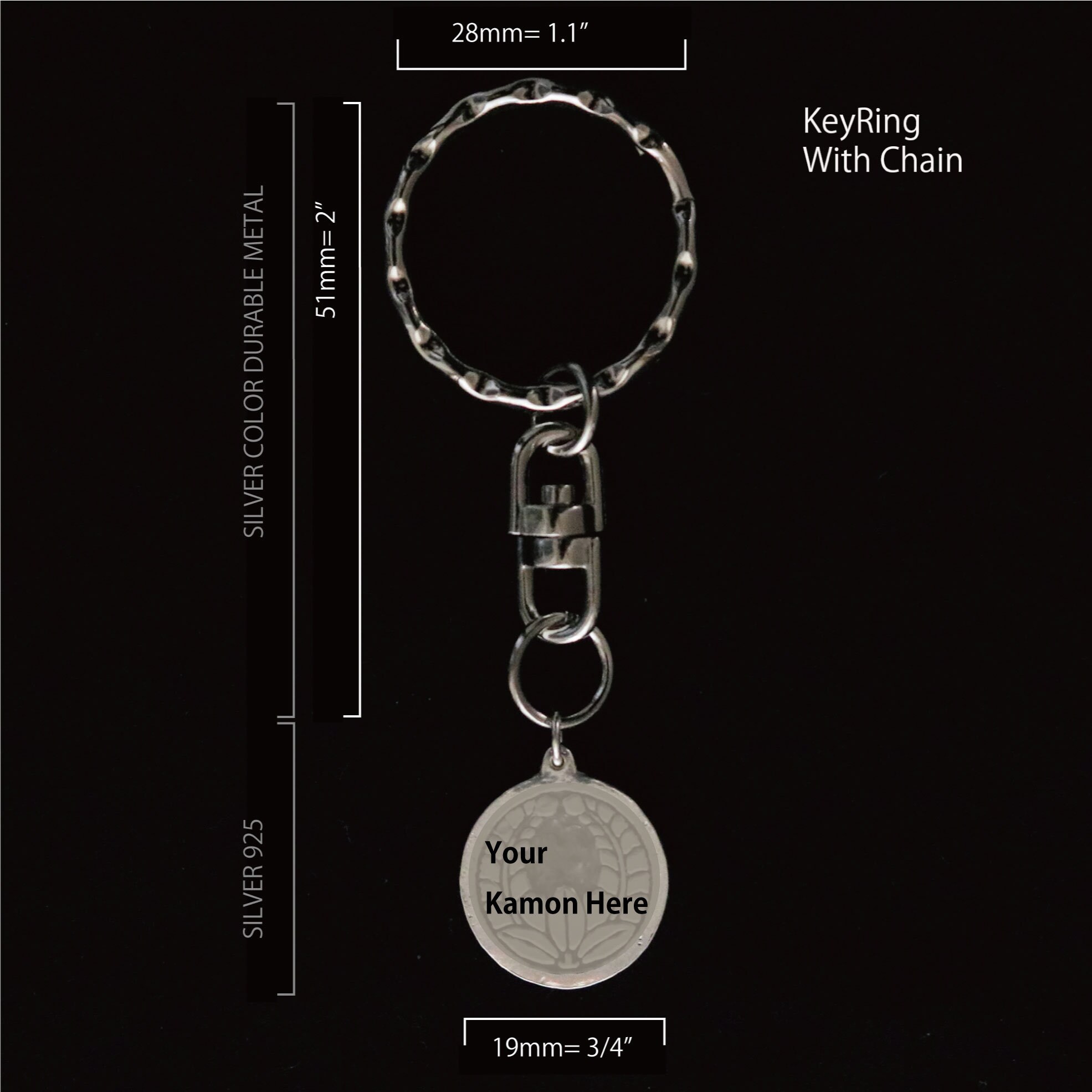 Oda Melon Kamon Japanese Clan Crest Silver Key Holder - Etsy