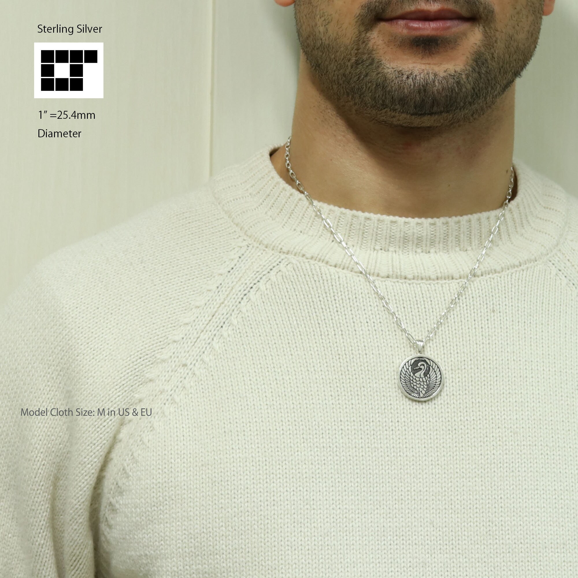 A Crane in a Circle Tsurumaru Kamon Pendant Japanese - Etsy