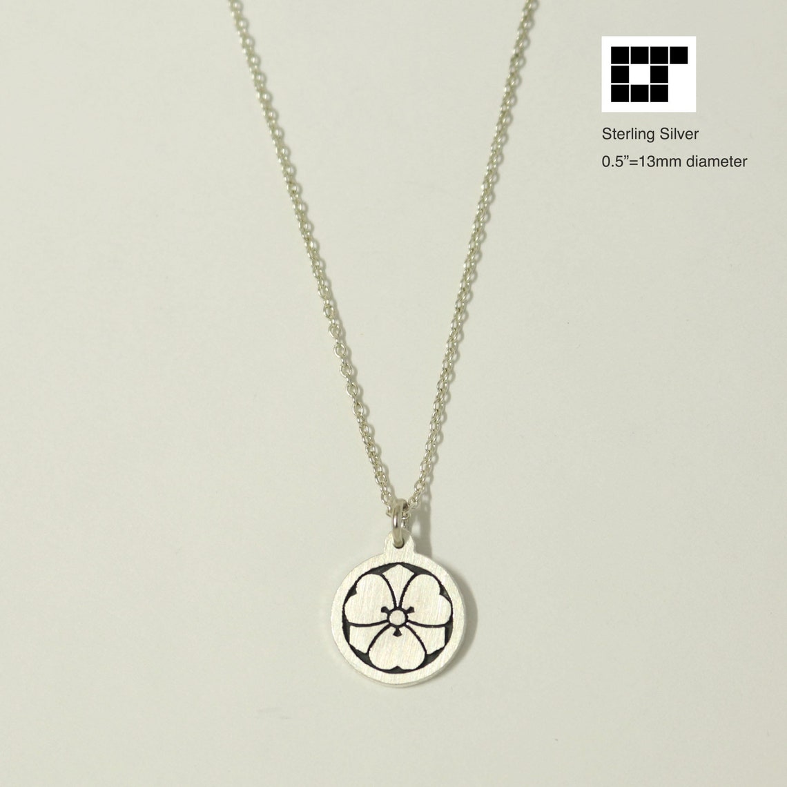 1/213mm Pendant Ken-katabami in a Circle Kamon - Etsy