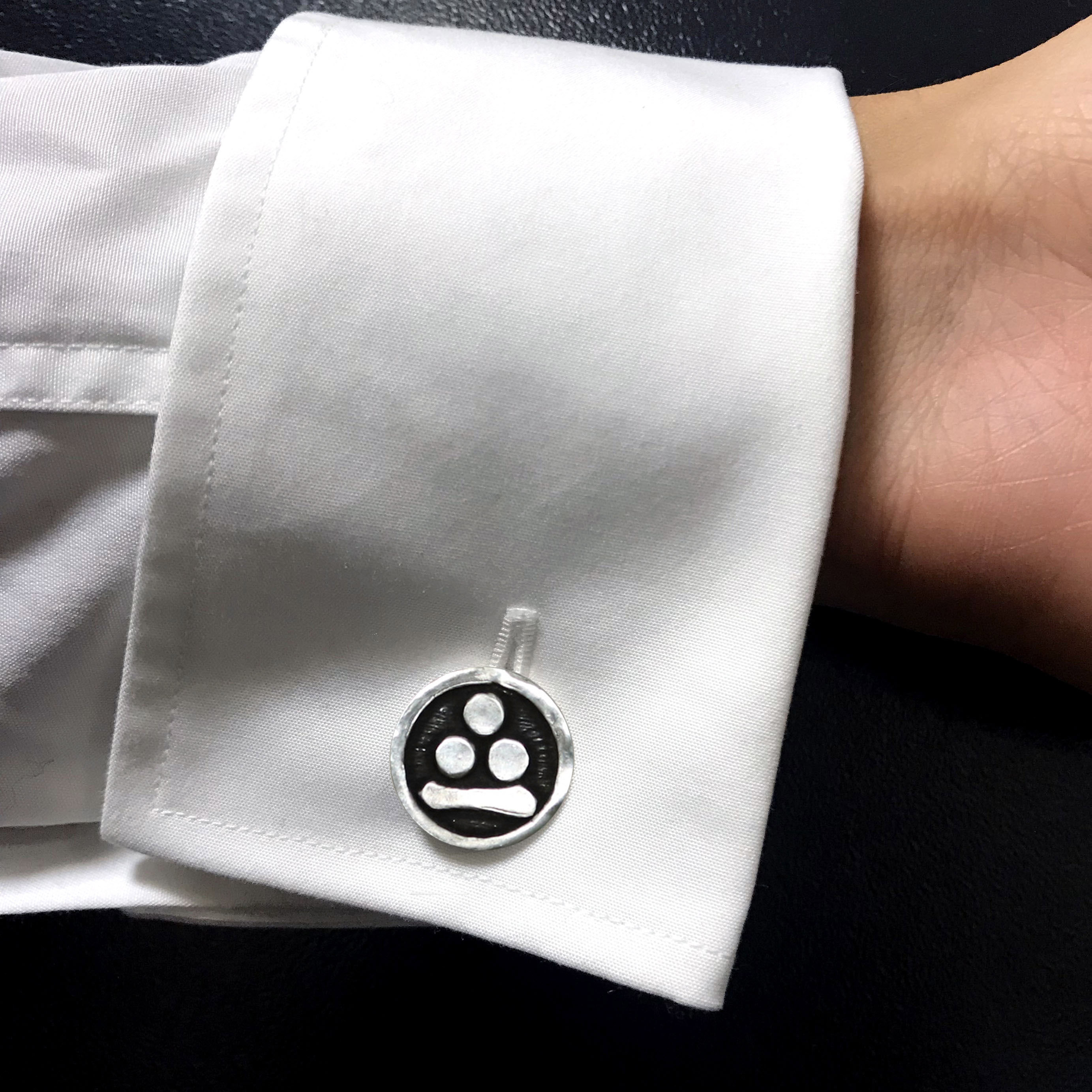 Maruni Watanabe Hoshi Japanese Clan Crest silver Cufflinks - Etsy