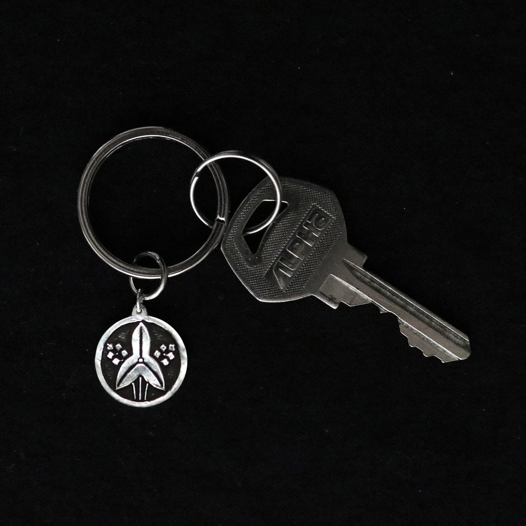 Silver Key Holder Japanese Mon Maruni Tachi Omodaka - Etsy