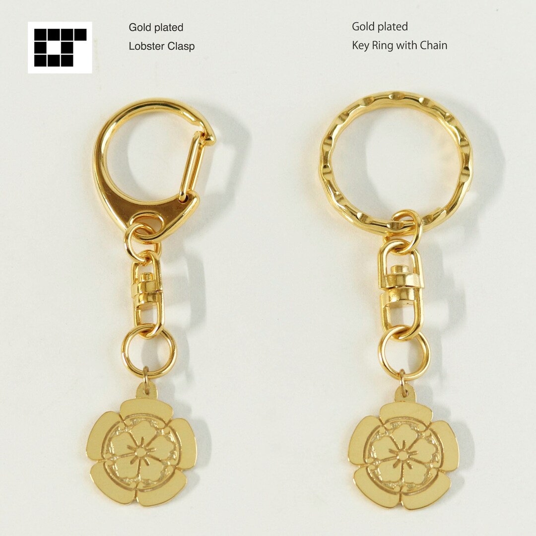 Oda Melon Kamon - Japanese Clan Crest - Silver Key Holder - Etsy