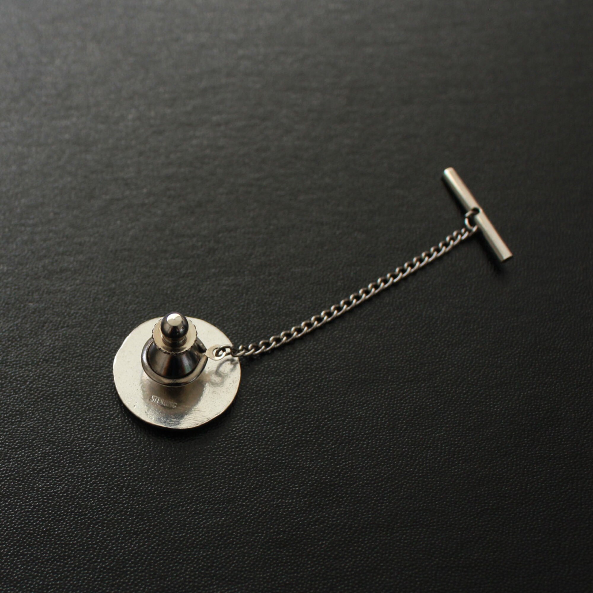 Ivy in a Circle Kamon Silver Kamon Tie Tack / Lapel Pin | Etsy