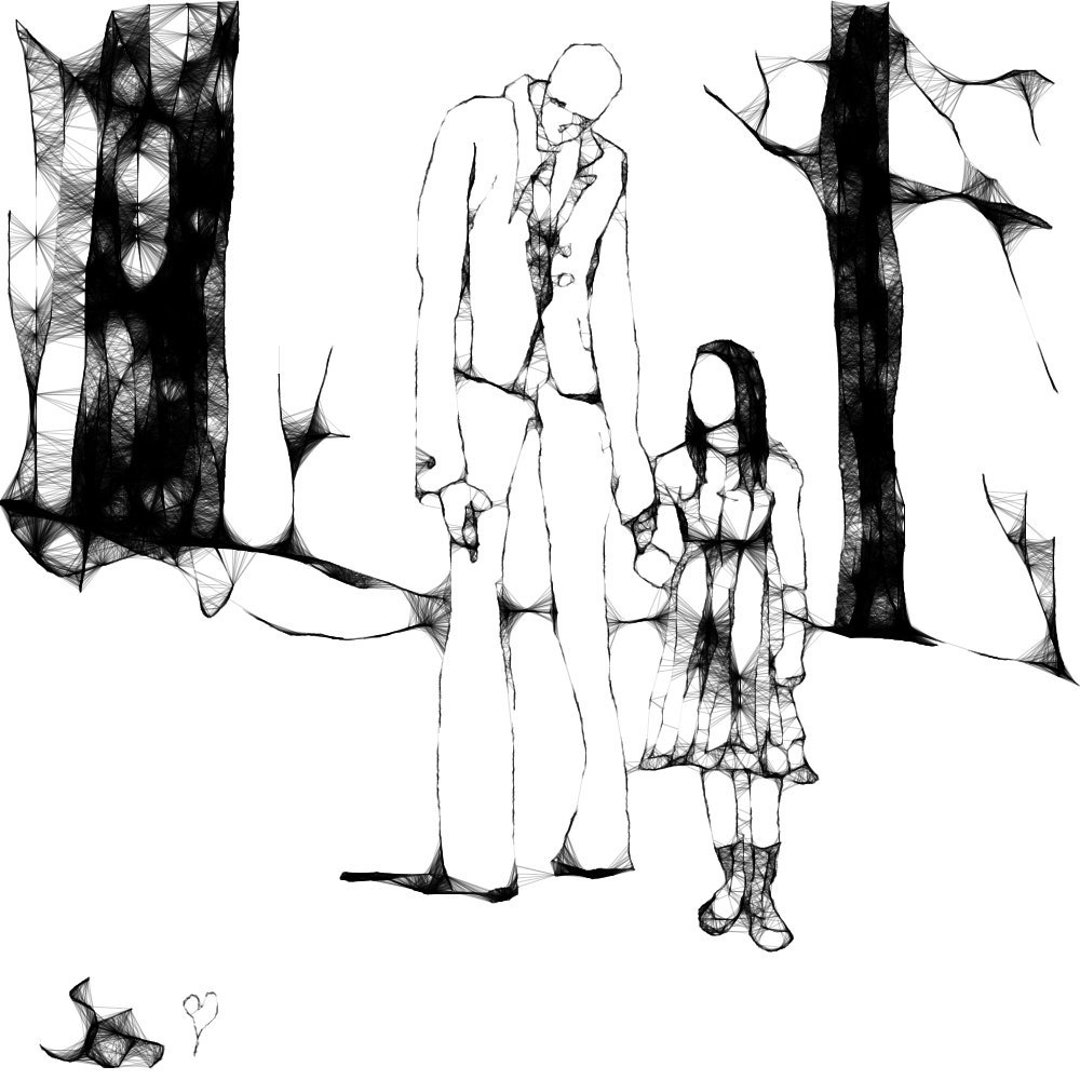 Digital Drawing Slender Man - Etsy Denmark