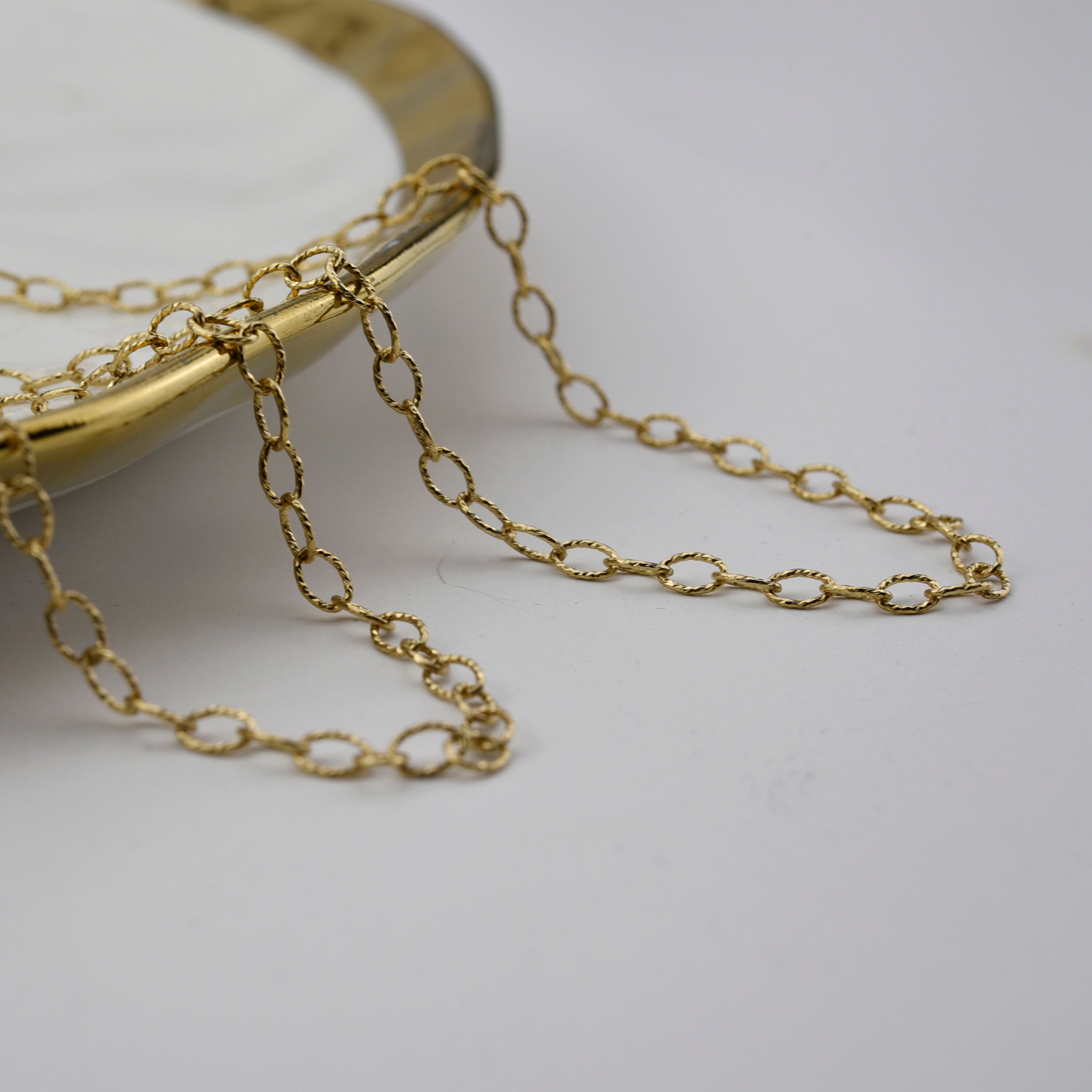 Simple Gold Chain Necklacegold Link Necklacegold Filled - Etsy