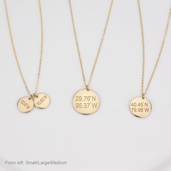 Latitude Longitude Necklace - Etsy