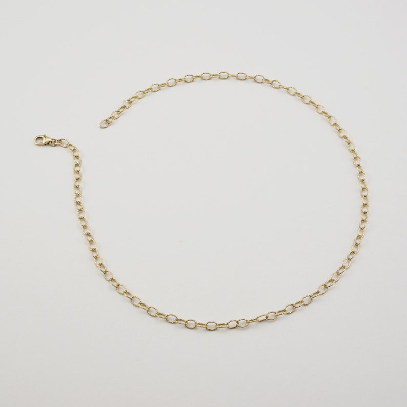Simple Gold Chain Necklacegold Link Necklacegold Filled - Etsy