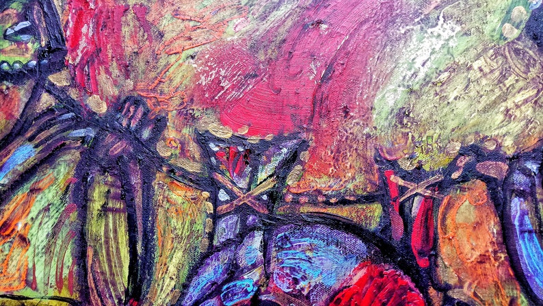 Hunting Painting Oil on Canvas Ancient Greek Mythology Art Sologubov ...