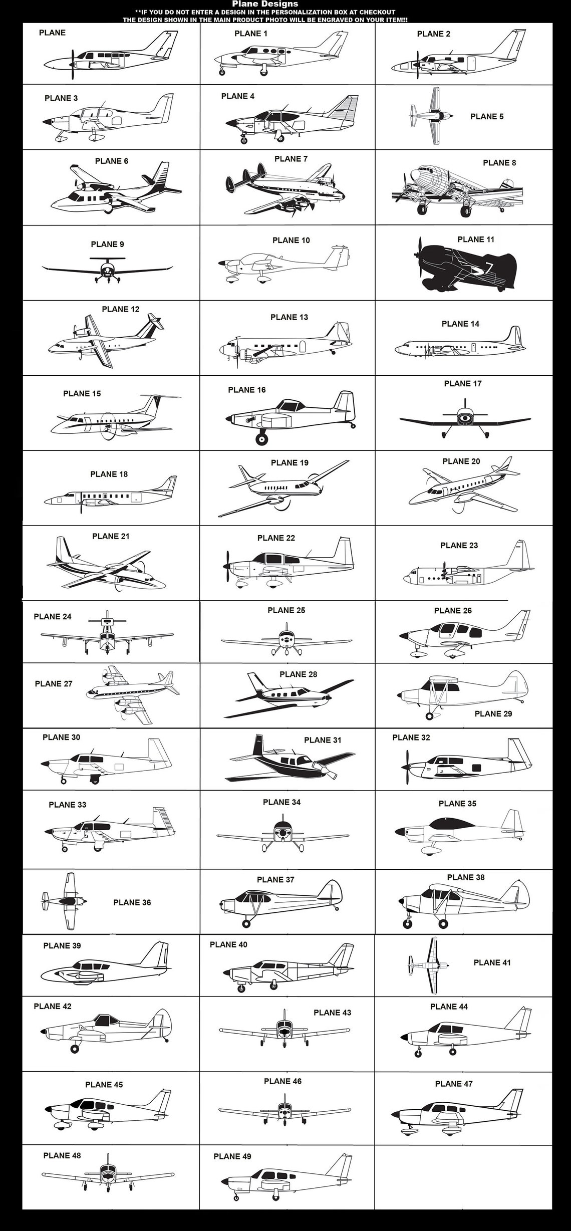 Personalized Stainless Steel Water Bottle With Choice of Plane Design ...