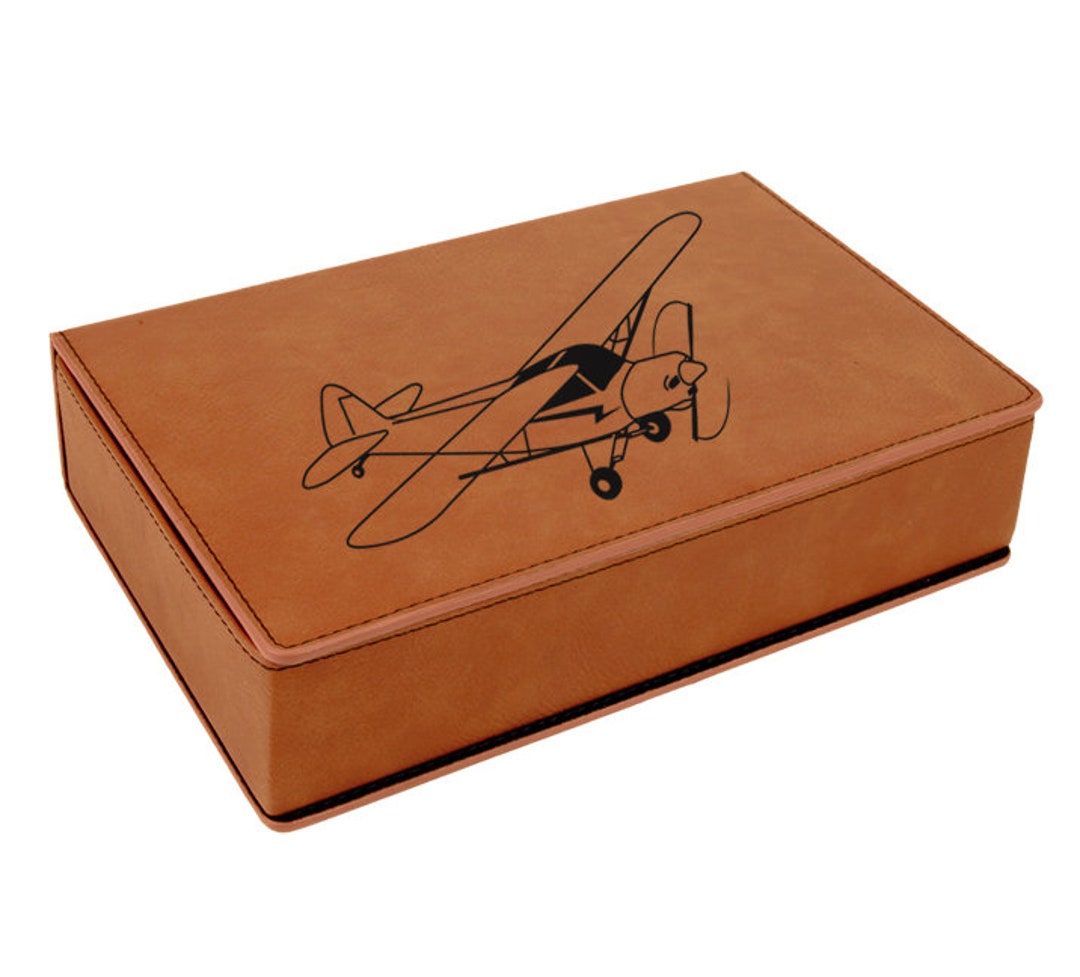 Leatherette Flask Gift Set With Your Choice of Plane Design | Pilot ...