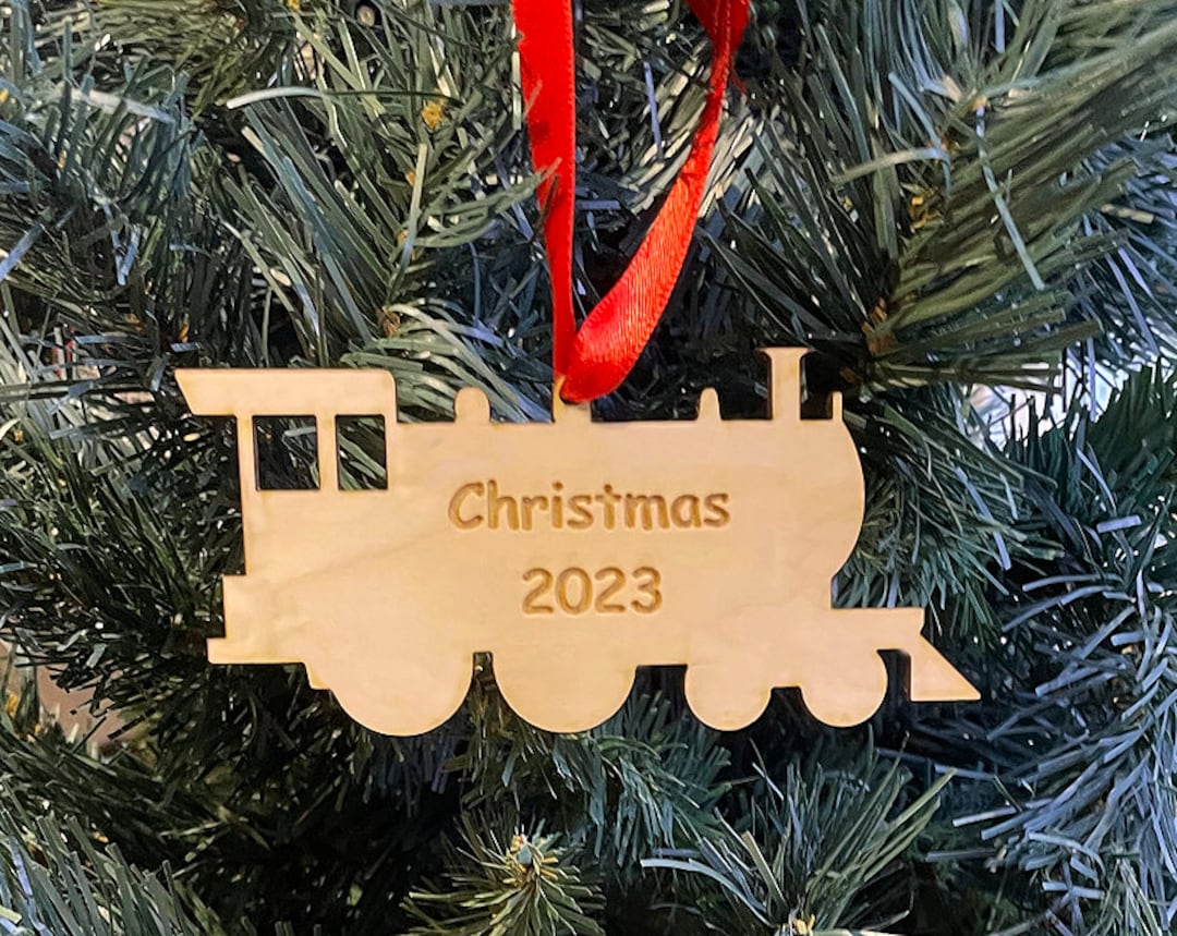 Personalized Train Engine Wood Ornament | Train Ornament | Train Engine Ornament | Train Lover ...