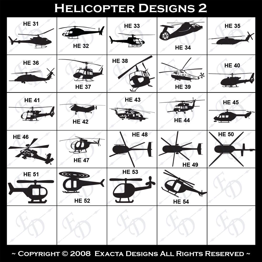 Engraved Glass Helicopter Ornament With Your Choice of Helicopter ...