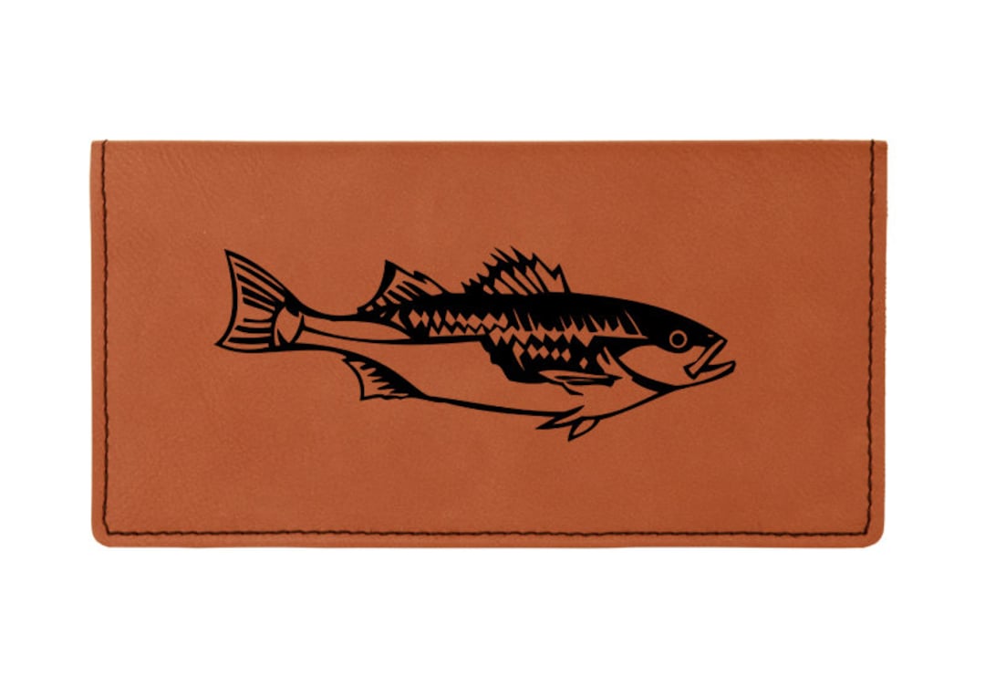 Engraved Leatherette Checkbook Cover With Your Choice of Marine Life ...