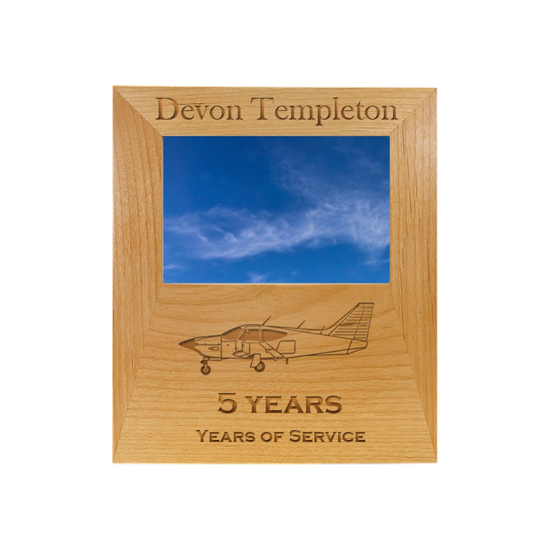 Large Engraving Area Alder Wood Picture Frame With Your Choice of Plane ...