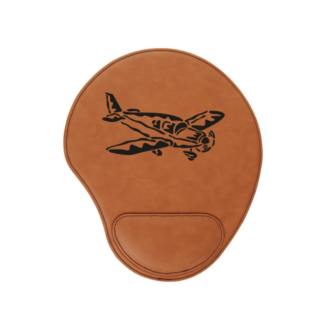 Personalized Leatherette Mouse Pad With Your Choice of Airplane Design ...