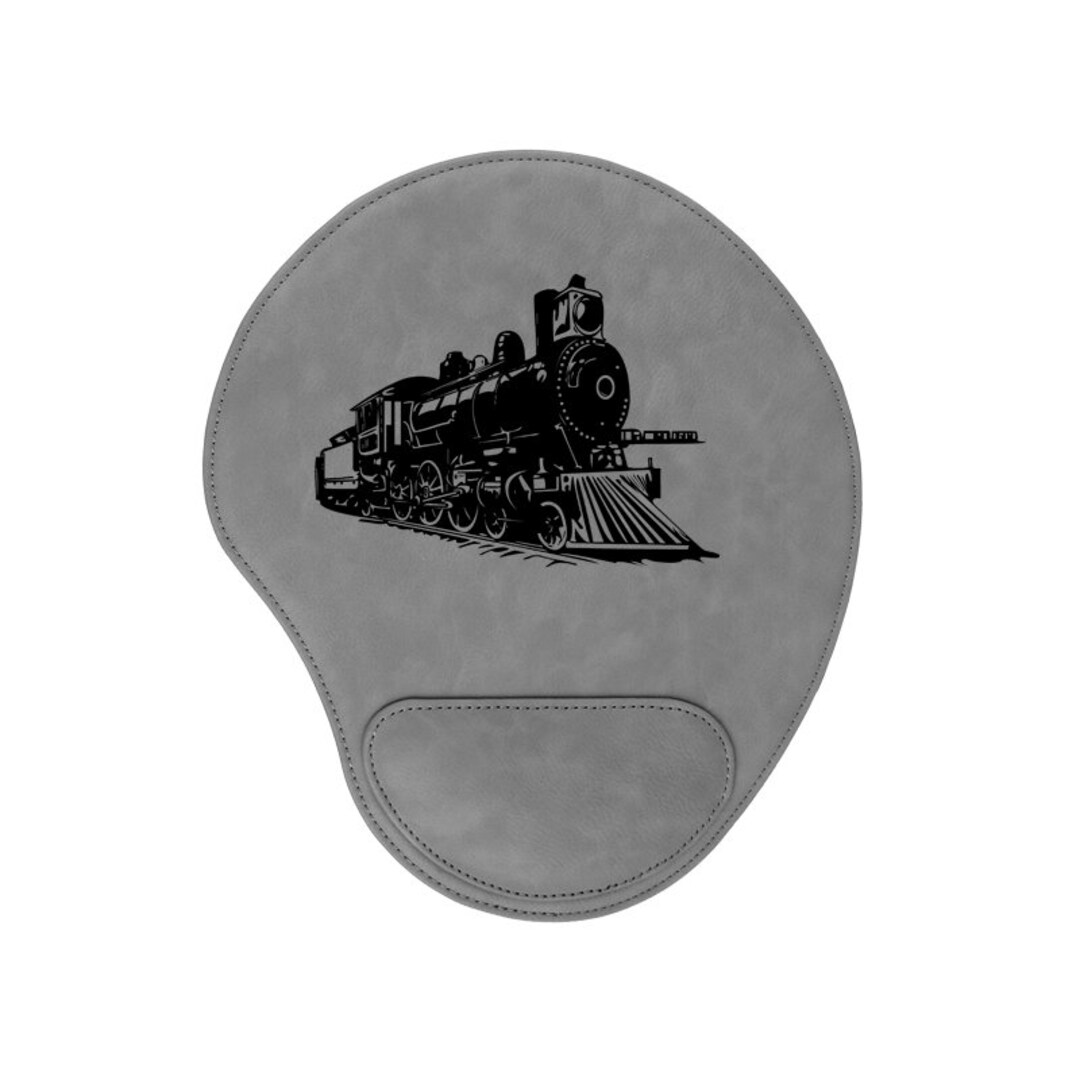 Personalized Leatherette Train Mouse Pad With Your Choice of Train ...