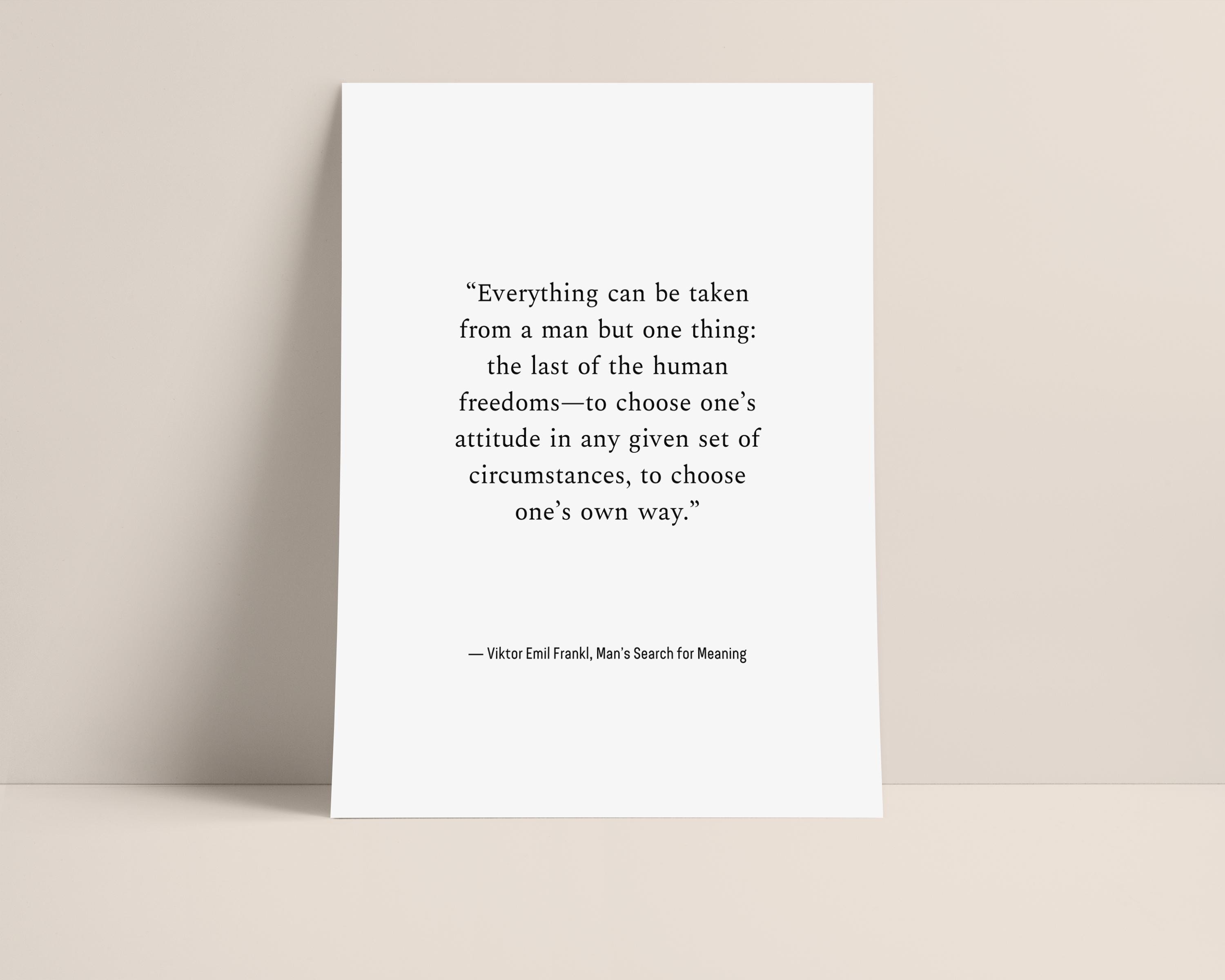 Book "man's Search for Meaning" Poster Print - Etsy
