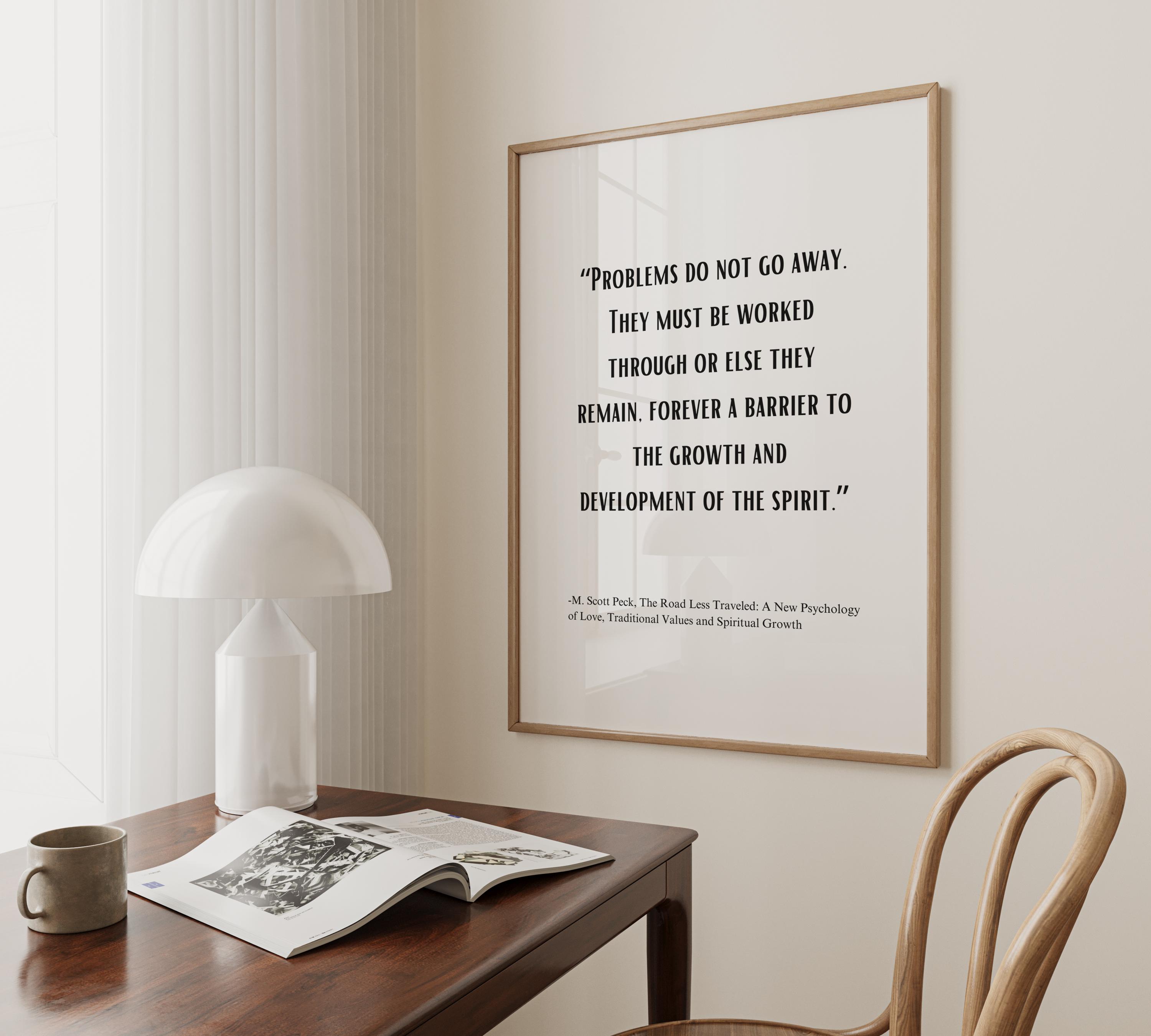 The Road Less Traveled Quotes Poster Print - Etsy