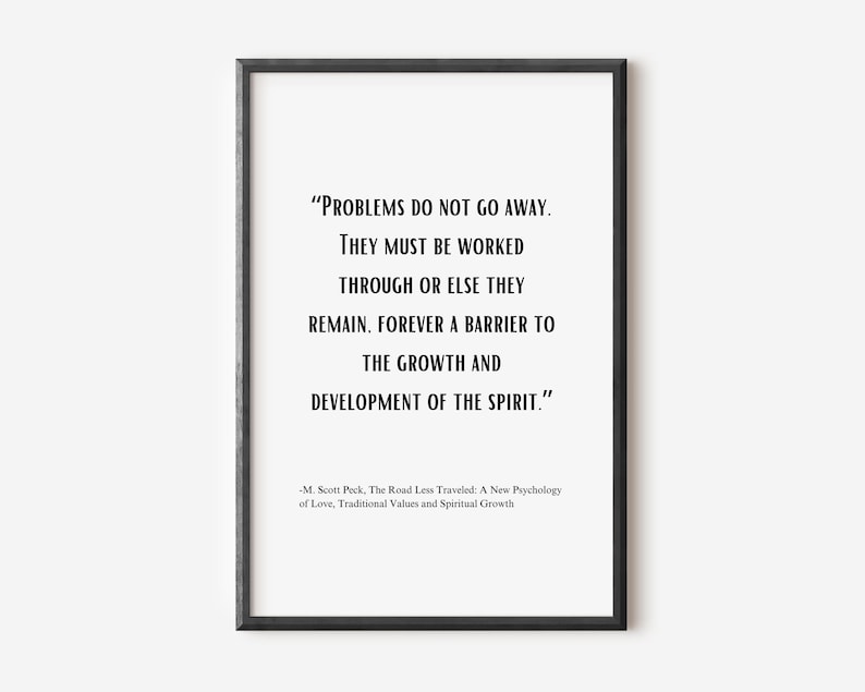 The Road Less Traveled Quotes Poster Print - Etsy