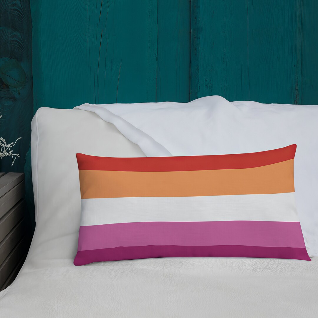 Lesbian Pride Flag Throw Pillow: LGBTQ+ Home Decor - Etsy
