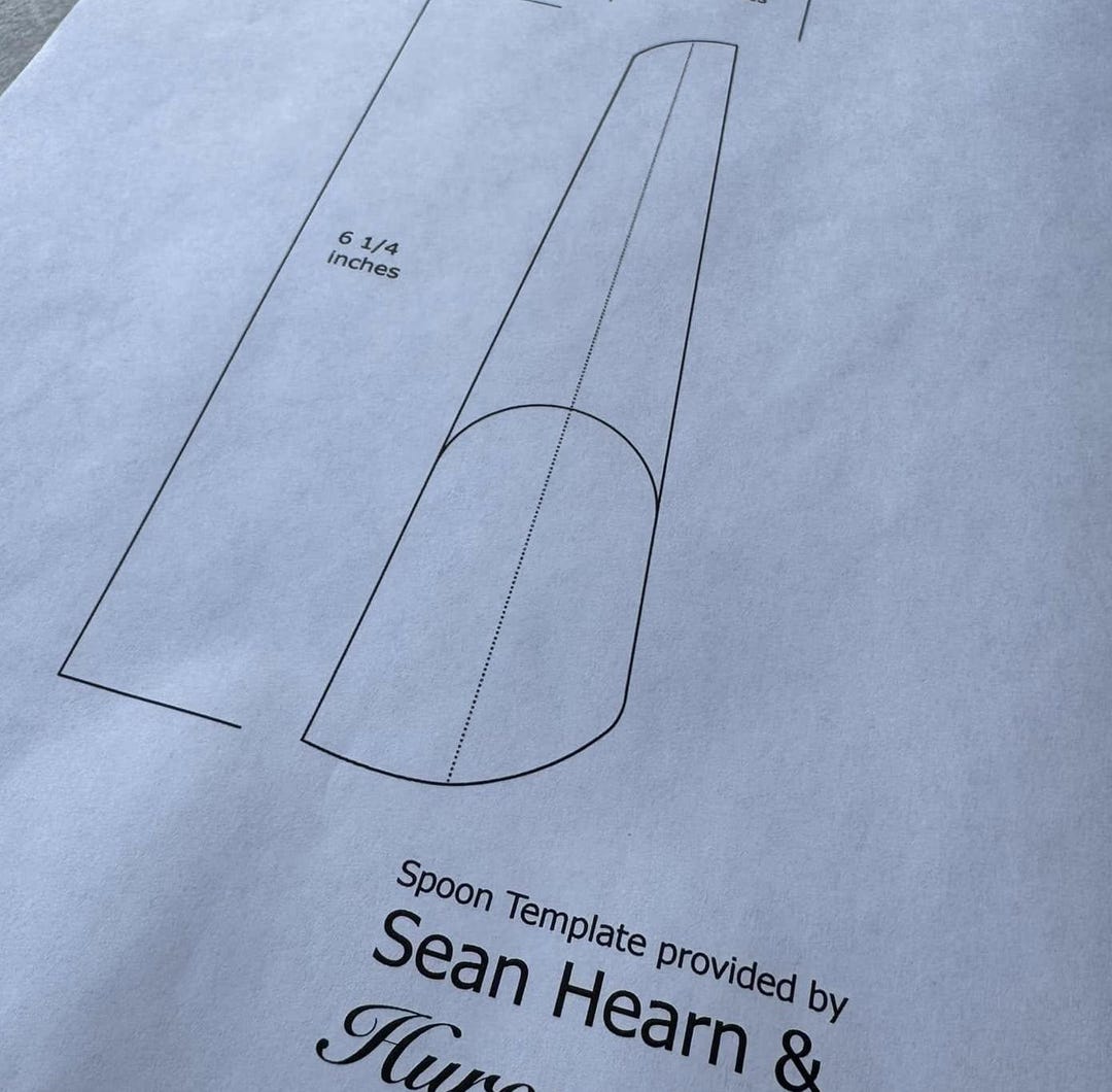 T0115 Kayak Spoon Template- DIGITAL DOWNLOAD - Etsy