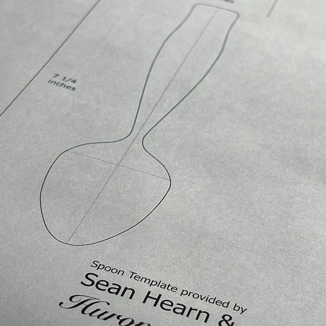 T0104 Eating Spoon Template- DIGITAL DOWNLOAD - Etsy