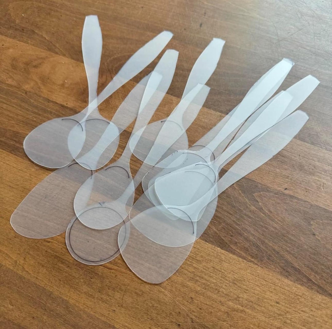 Hand Cut Plastic Template Pack #2- ELEVEN (11) Cookers, Servers ...
