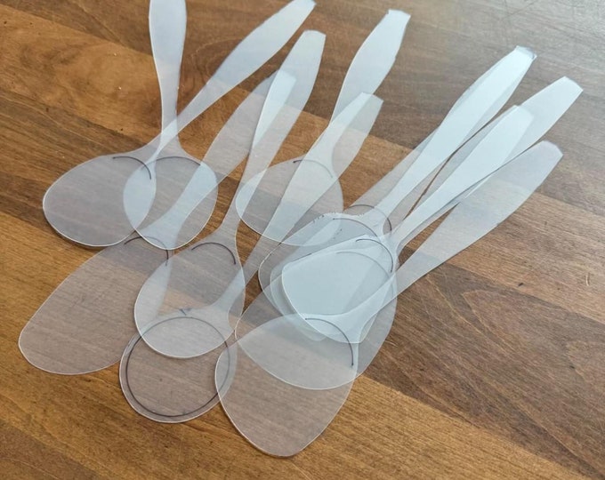 Hand Cut Plastic Template Pack 2 ELEVEN 11 Cookers, Servers, Stirrers ...