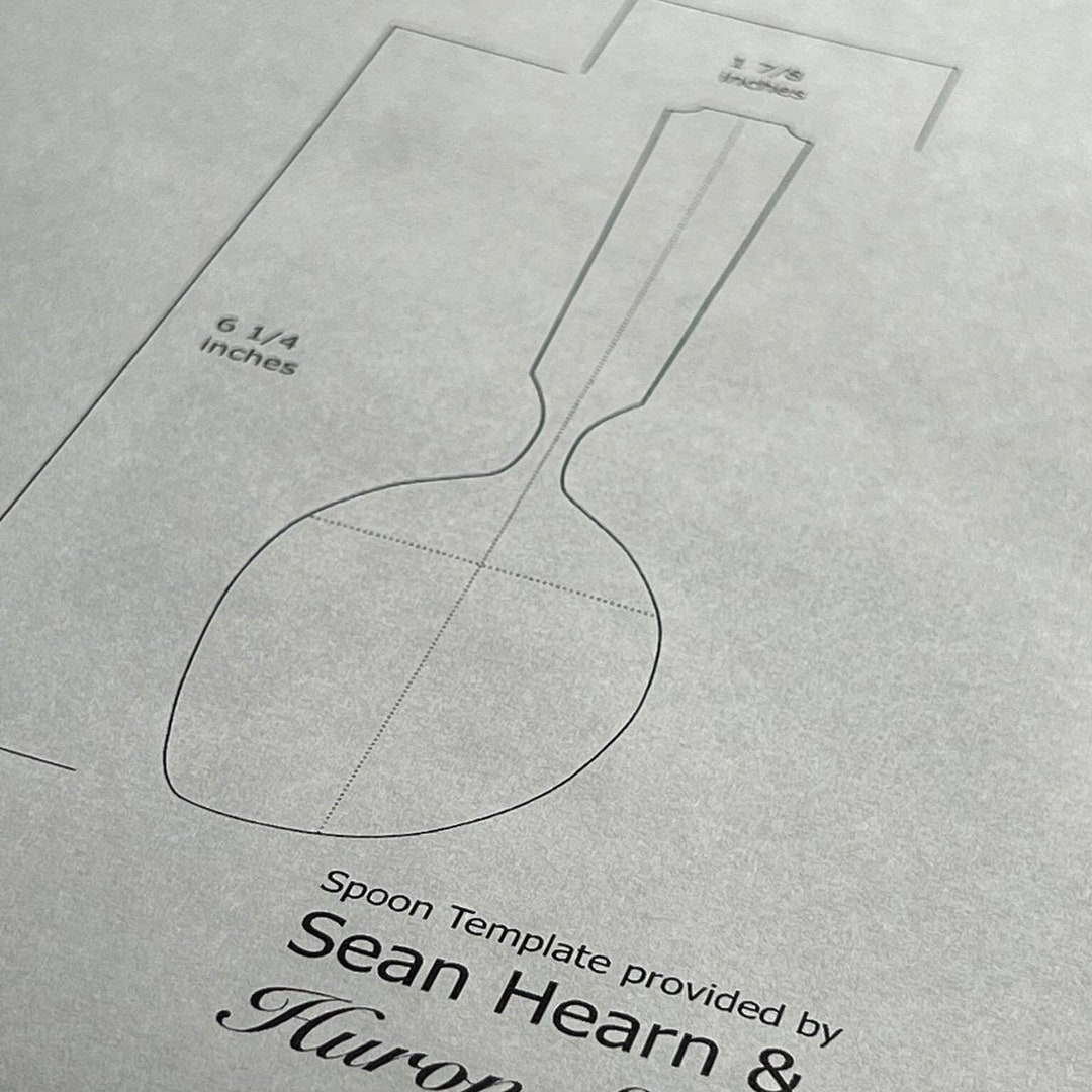 T0111 Eating Spoon Template- DIGITAL DOWNLOAD - Etsy