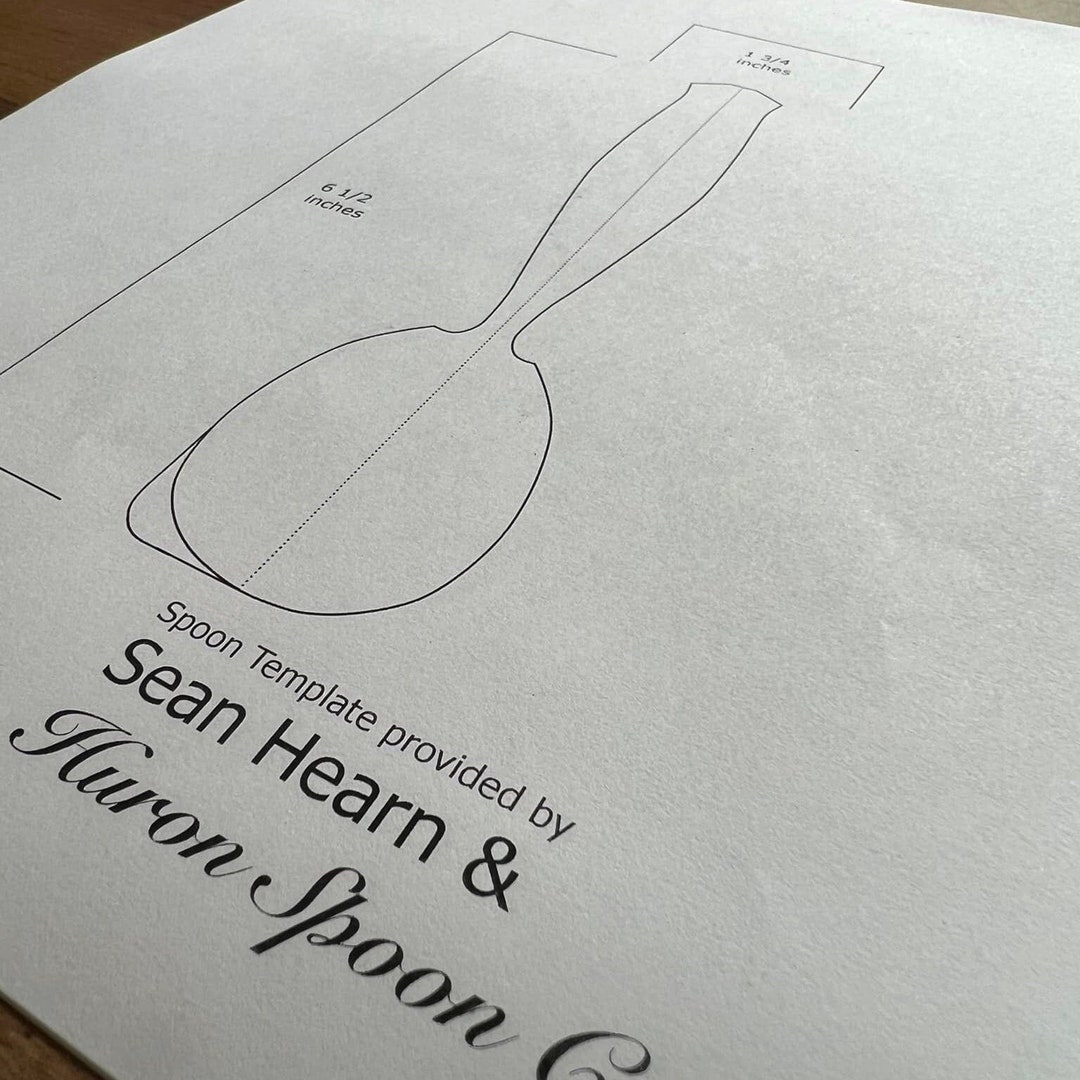 T0106 Eating Spoon Template- DIGITAL DOWNLOAD - Etsy