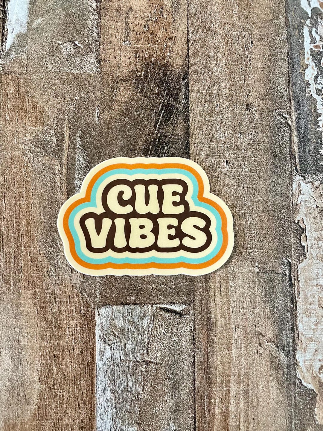 Cue Vibes Sticker | Retro | Die Cut | High Quality - Etsy