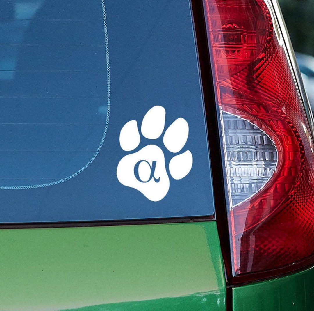 Alpha Pup Paw Vinyl Decal 20 Colors Custom Sizing - Etsy