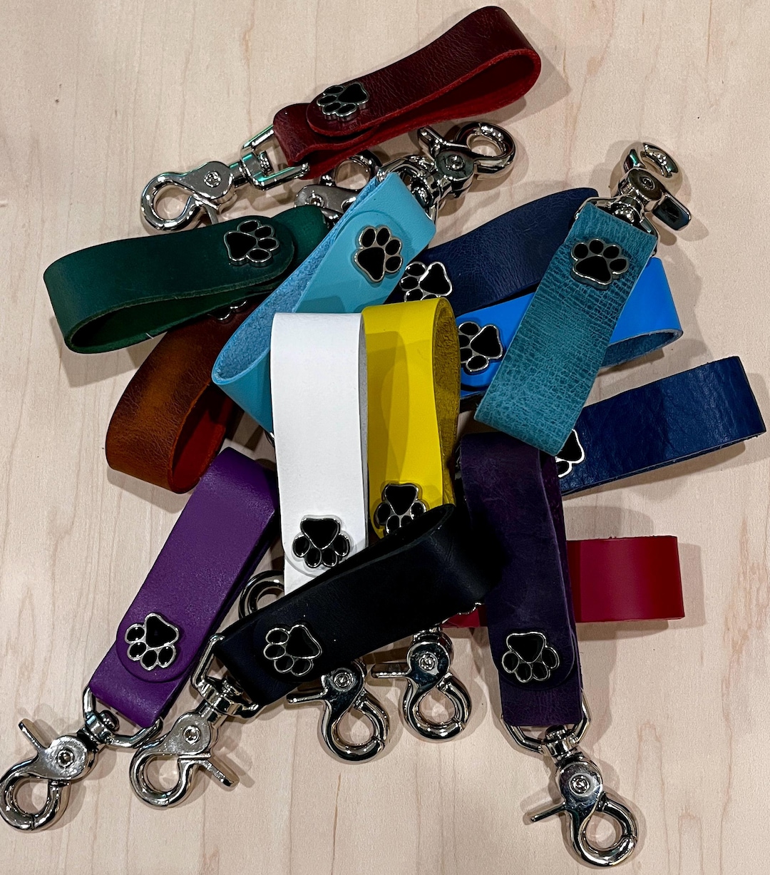 Hood Holder: Pet/pup Hood Clip With Paw Snap - LEATHER - Etsy