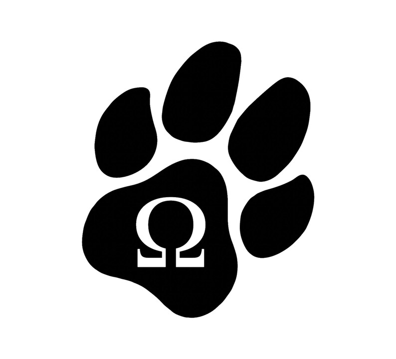 Omega Pup Paw Vinyl Decal 20 Colors Custom Sizing - Etsy