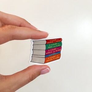 ACOTAR Book Stack Sticker - Etsy