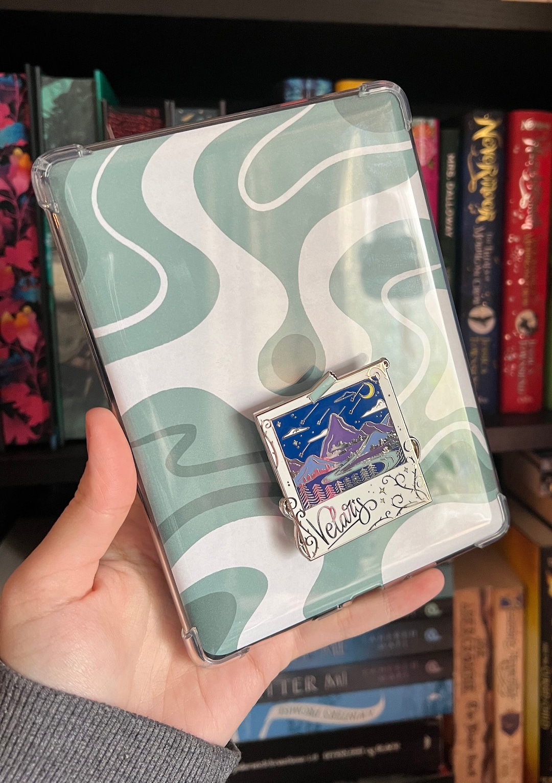 Digital Green Swirl Kindle Design - Etsy