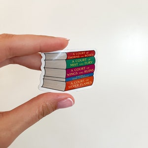 ACOTAR Book Stack Sticker - Etsy