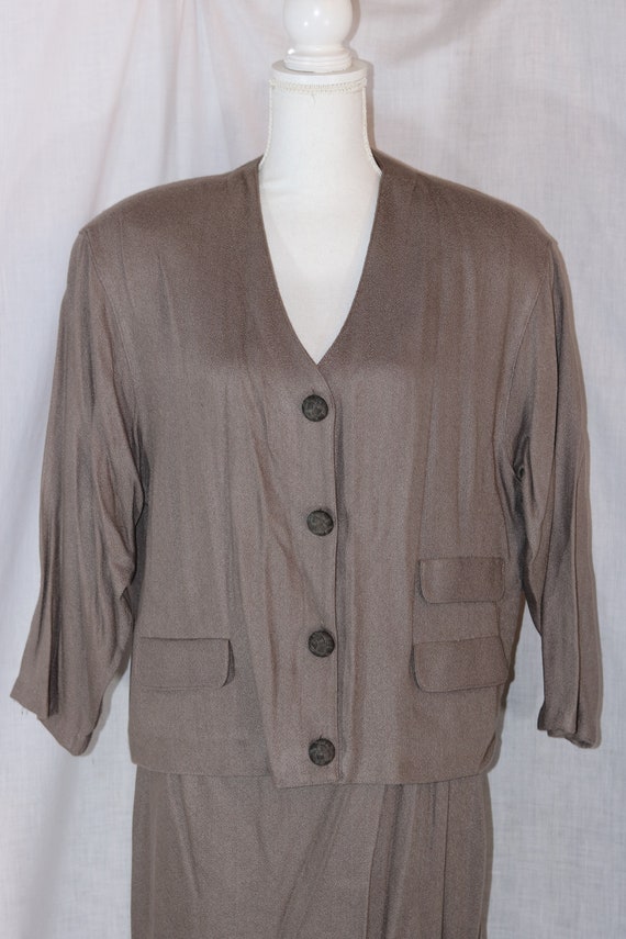 Vintage CAROLE LITTLE for Saint Tropez West Brown Ray… - Gem