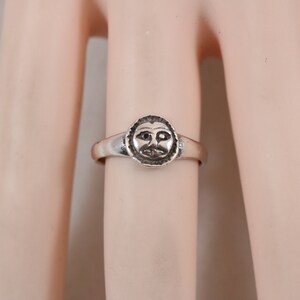 Silver Round Face Open Band Ring Size 5.25 2g - Etsy